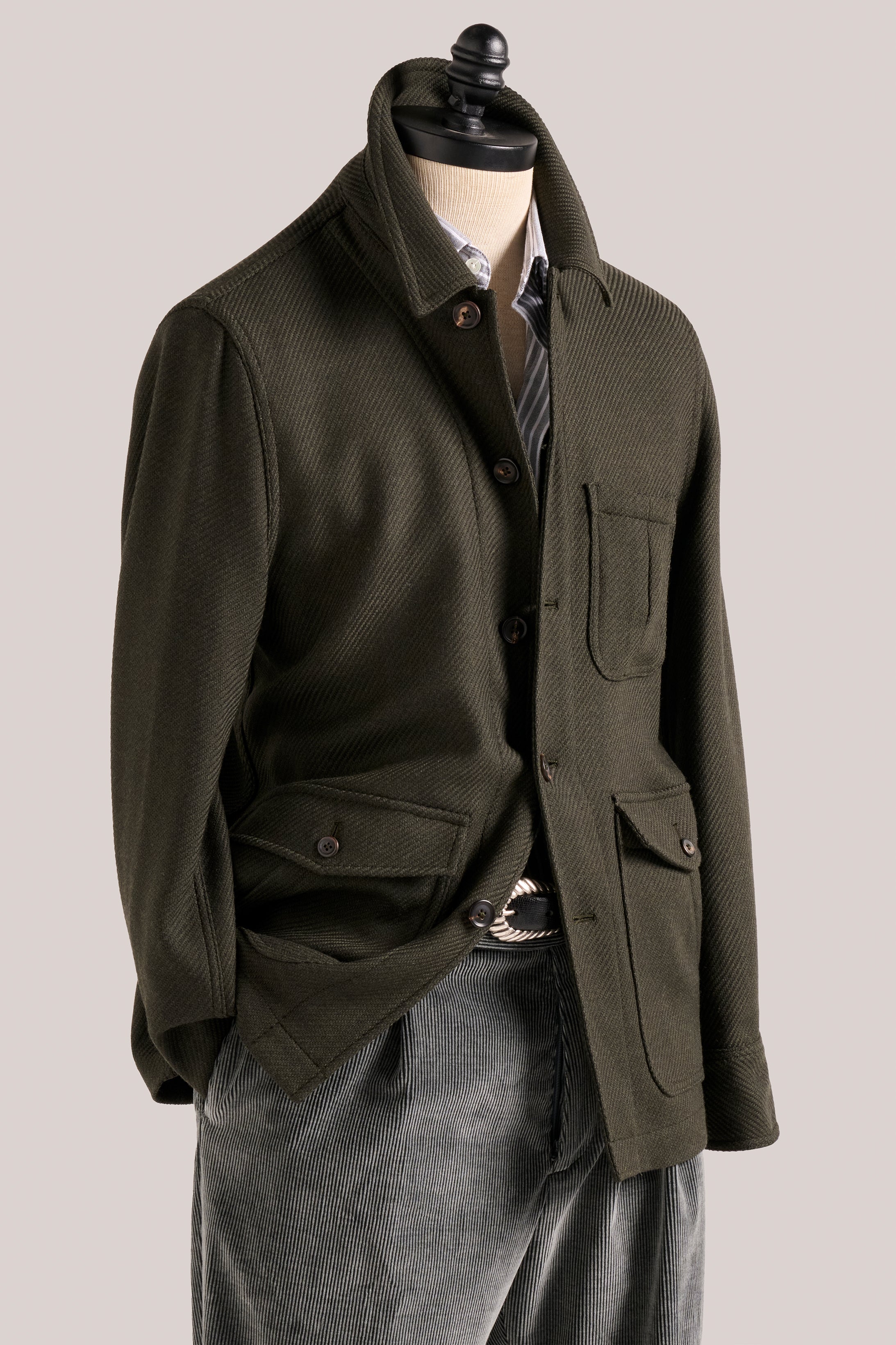 Fitzroy Chore Jacket - Wool - Forest Green – CHRISTIAN KIMBER