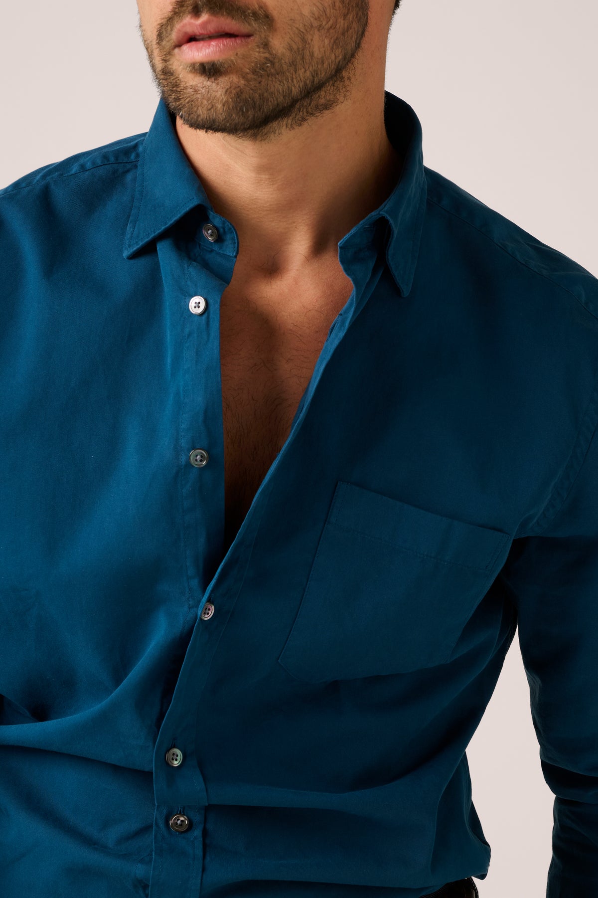 Hepburn Garment Dyed Shirt - Marine – CHRISTIAN KIMBER