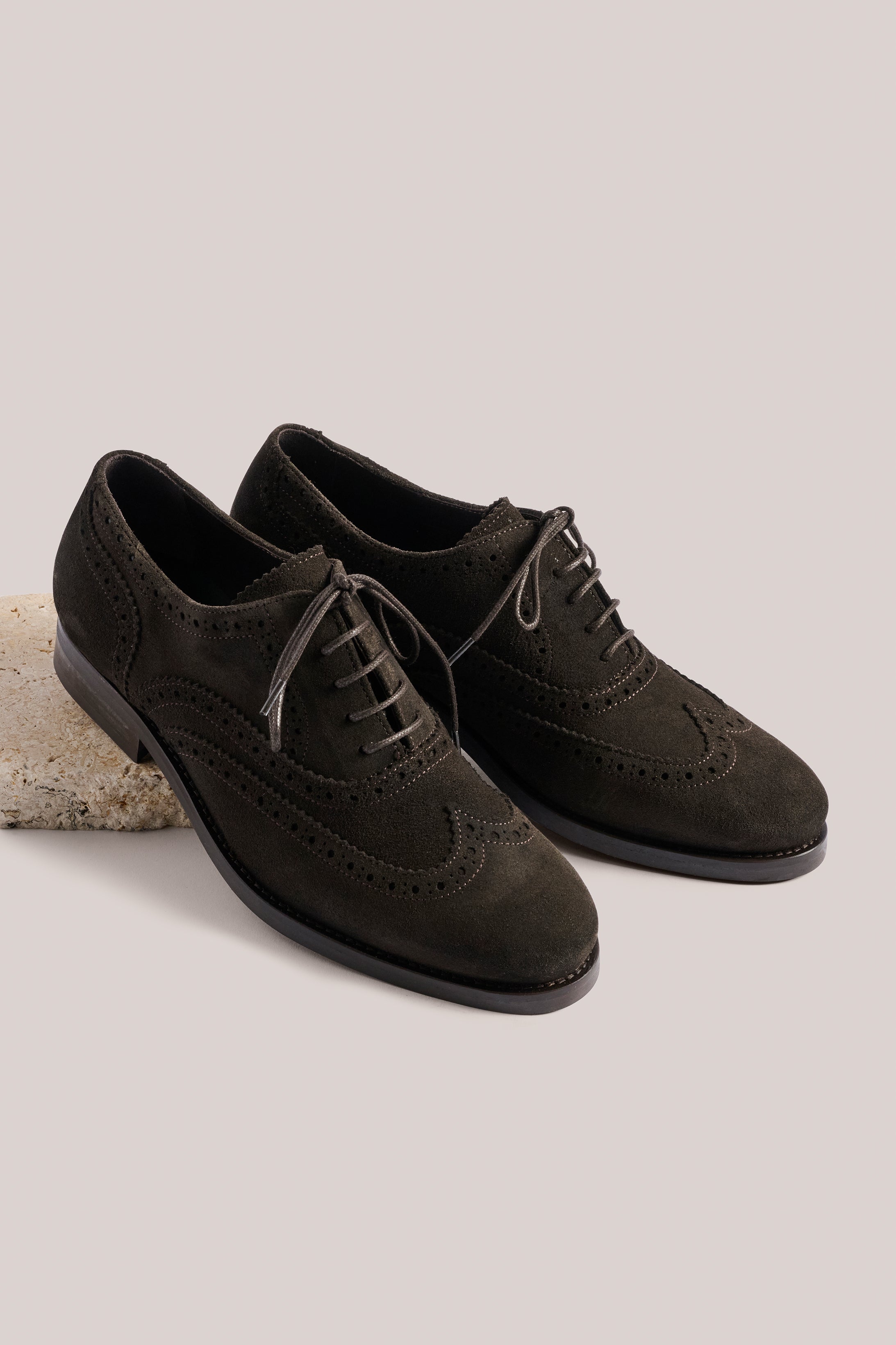 Brogues - Chocolate Suede – CHRISTIAN KIMBER